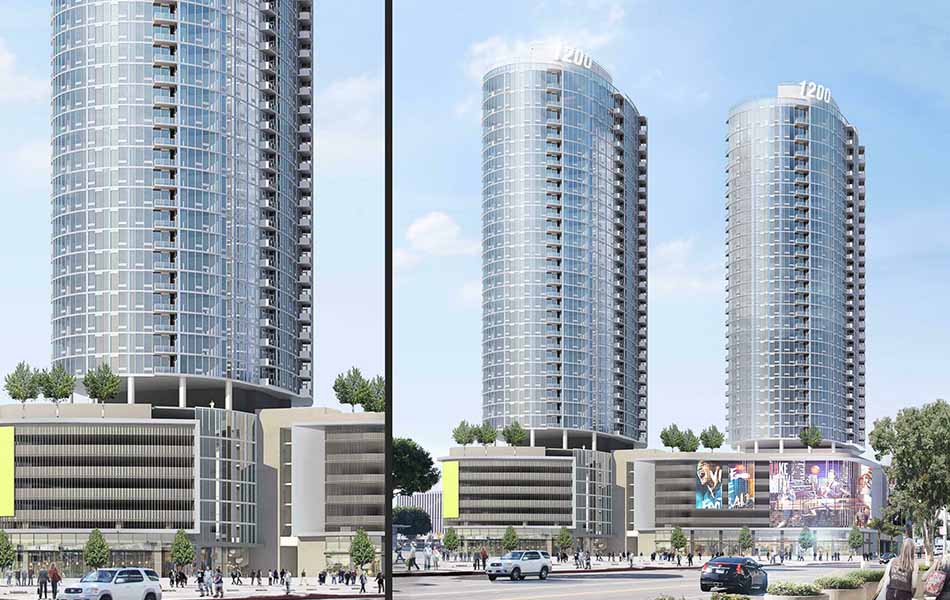 Los Angeles Mega-Development Circa Tops-Out