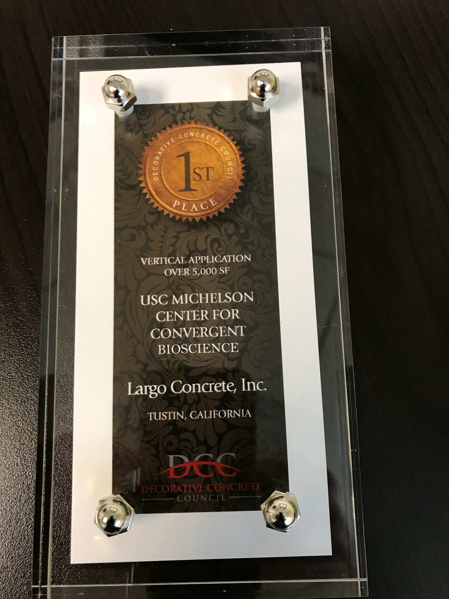 Awards – Largo Concrete